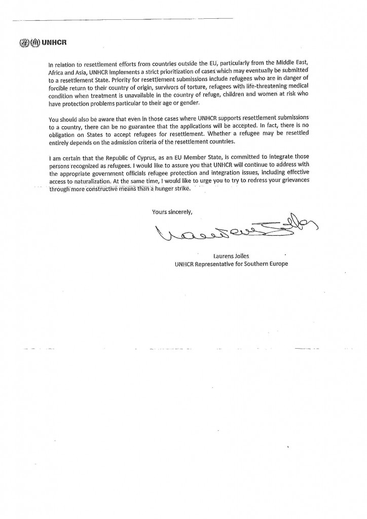 04.06.2014 – United Nations High Commission for Refugees Representation ...